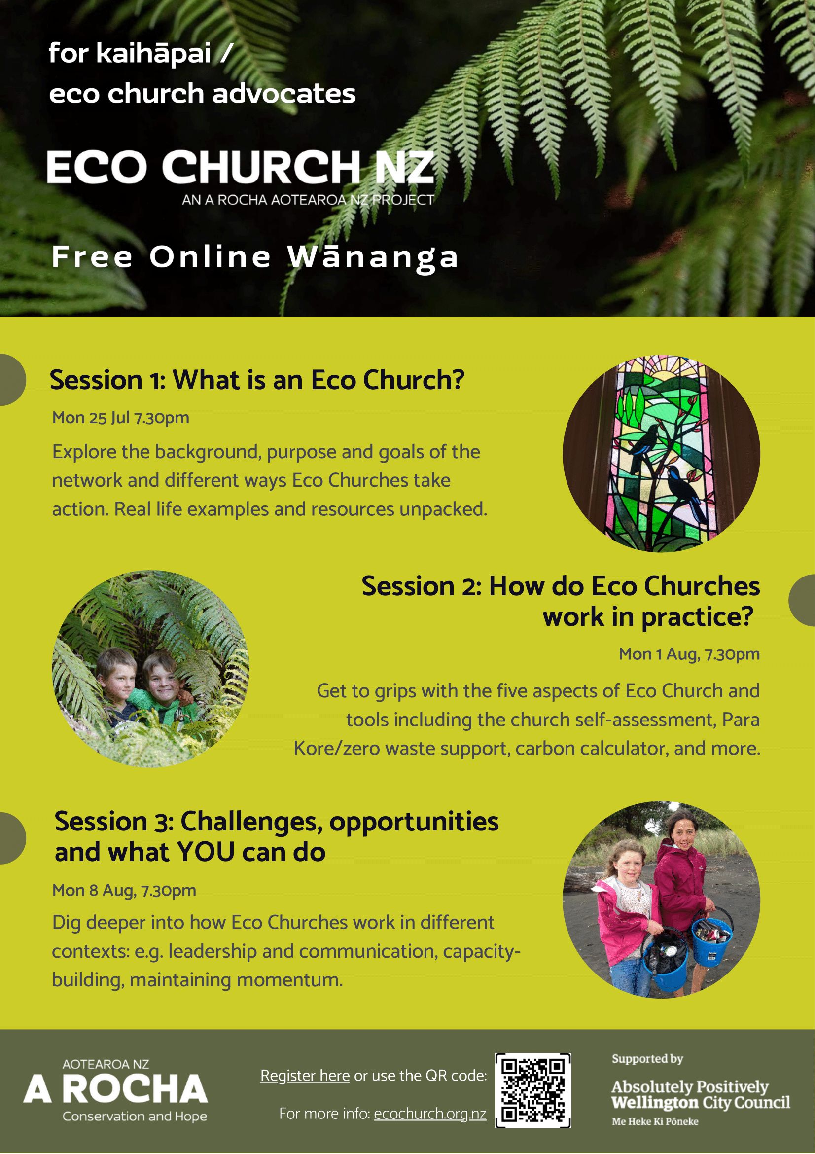Eco Church events July - Aug 2022 | Presbyterian Church of Aotearoa New Zealand